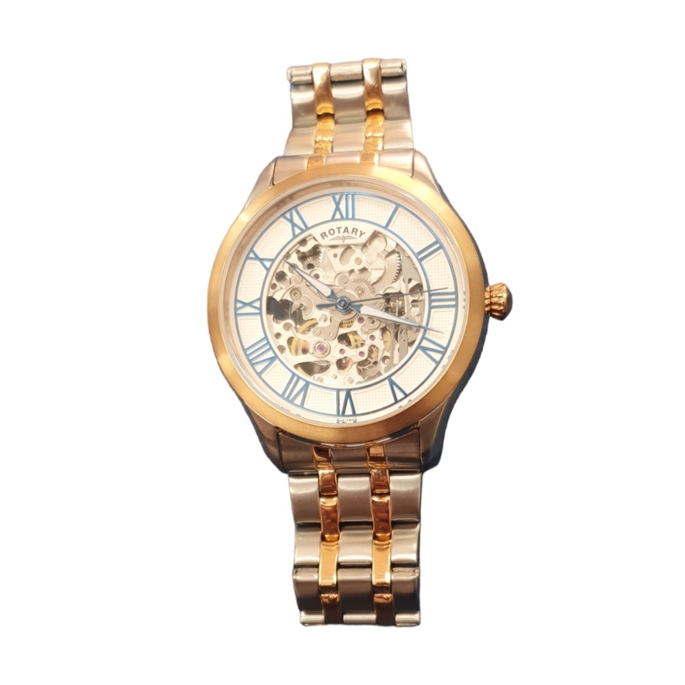 Pre-owned ROTARY SKELETON WATCH - Own4Less